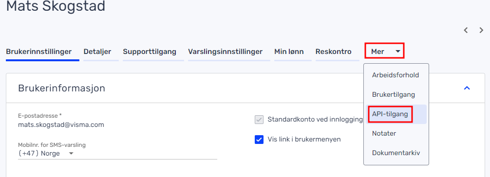 Brukerveiledning Tripletex